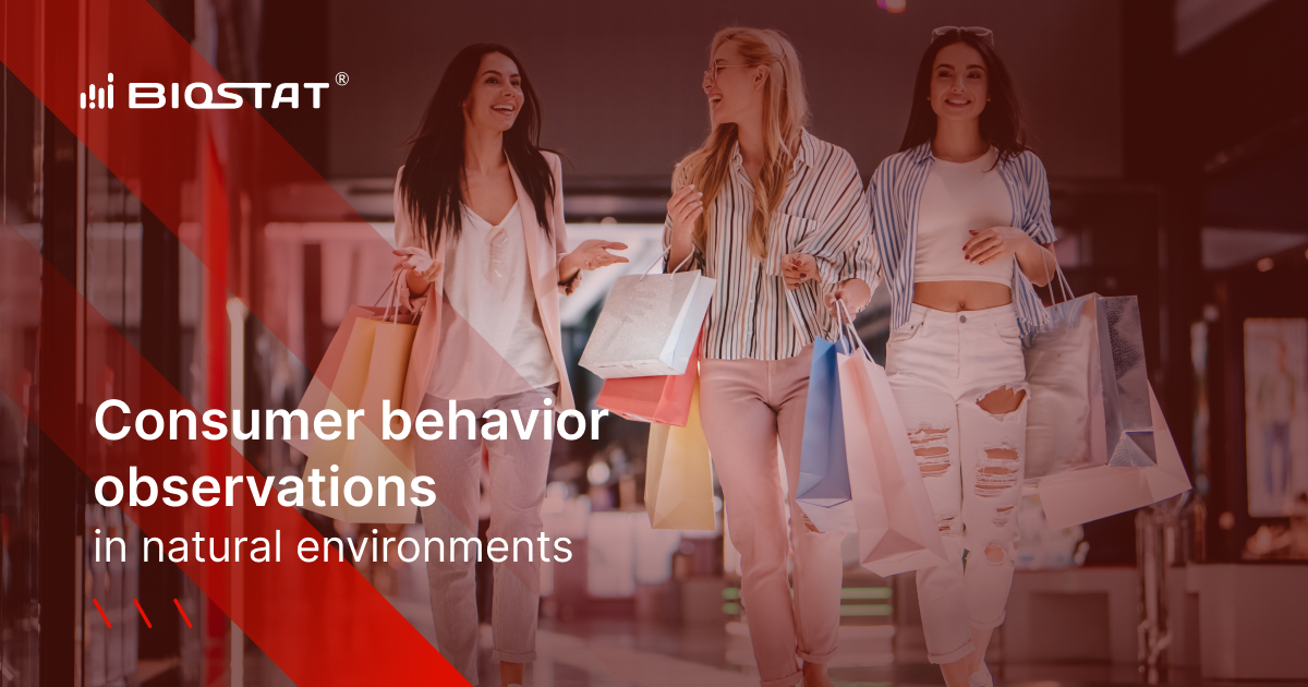 Consumer behavior observations in natural environments