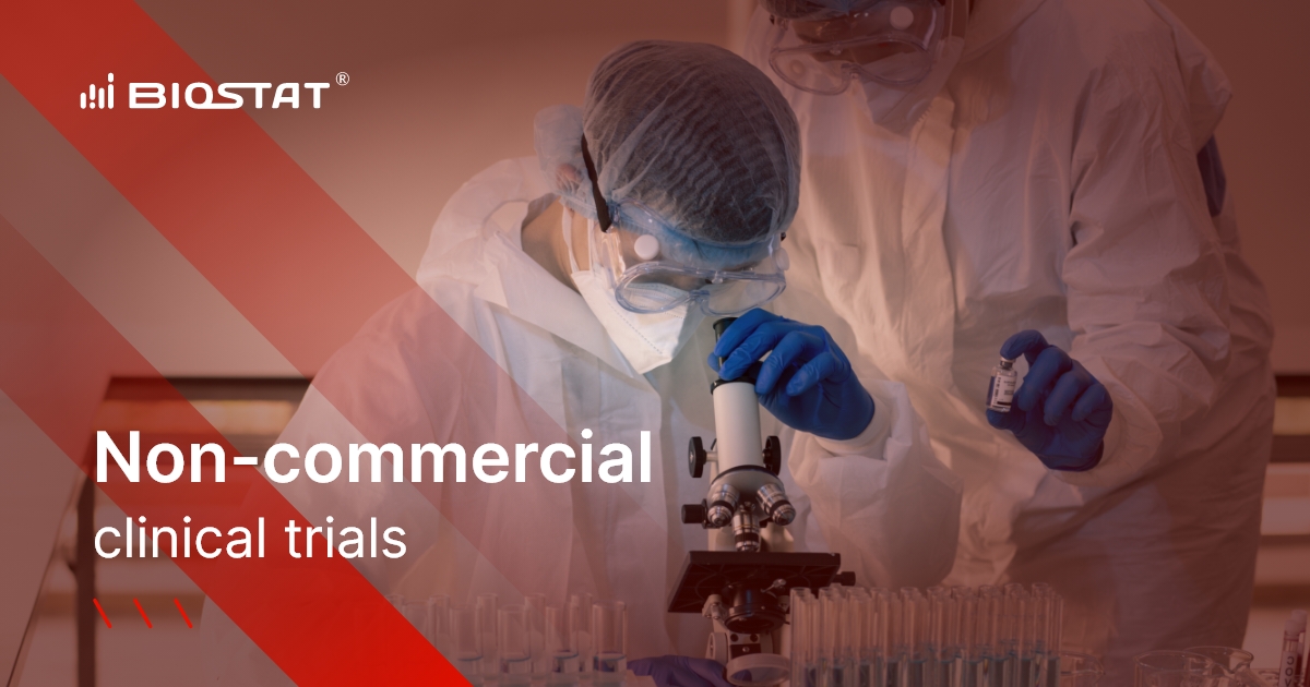 CRO. Non-commercial clinical trials
