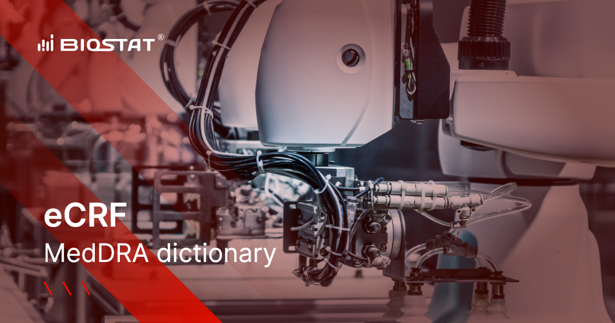 MedDRA dictionary in eCRF.